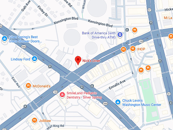 16. nick's diner map