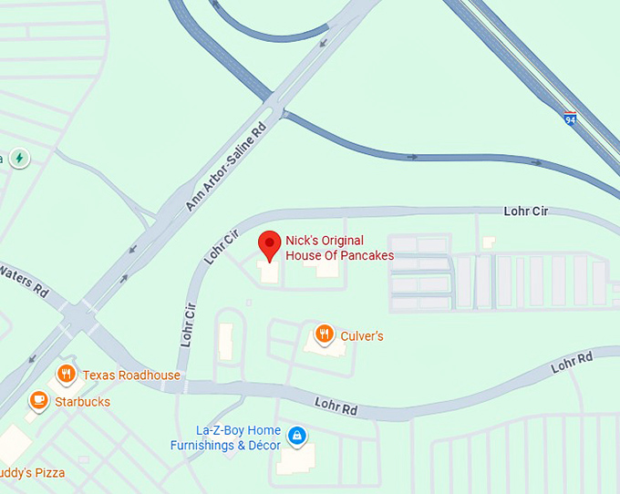 16. nick's original house of pancakes map