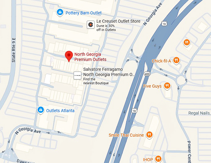 16. north georgia premium outlets map