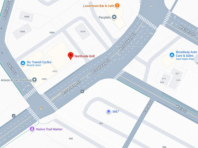 16. northside grill map