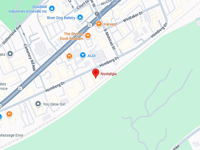 16. nostalgia thrift store map