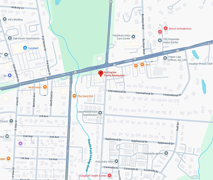 16. nutcracker family restaurant map