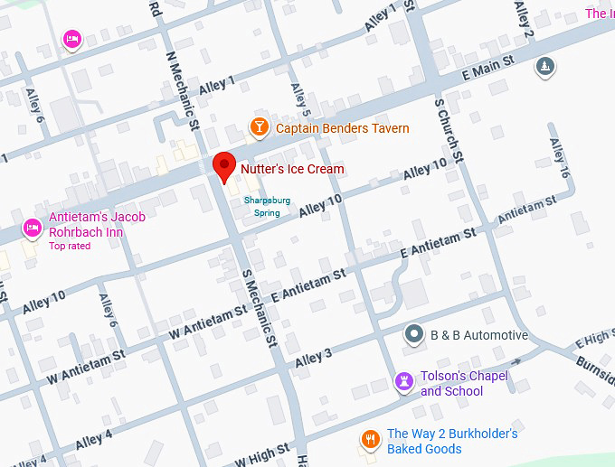 16. nutter's ice cream map