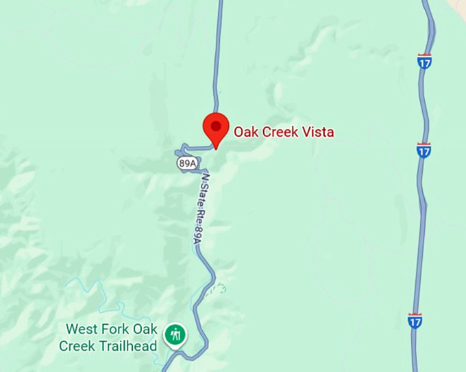 16. oak creek vista map