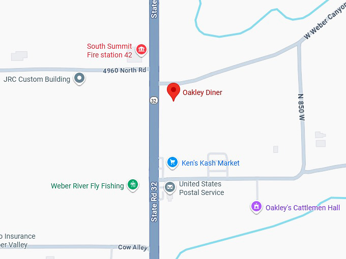 16. oakley diner map