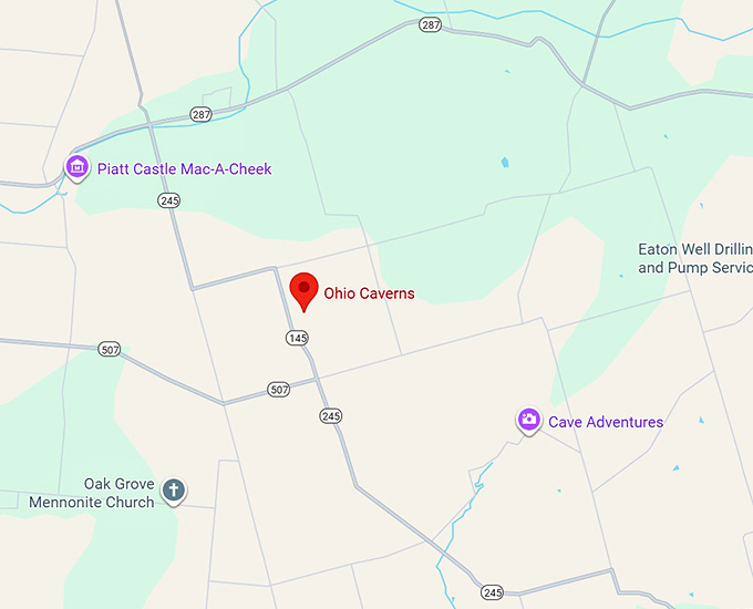 16. ohio caverns map