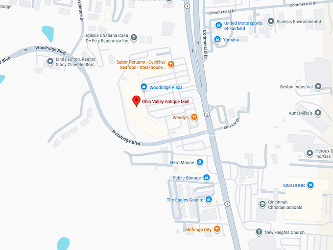 16. ohio valley antique mall map
