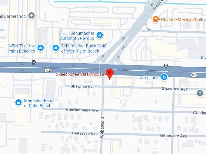 16. okeechobee steak house map