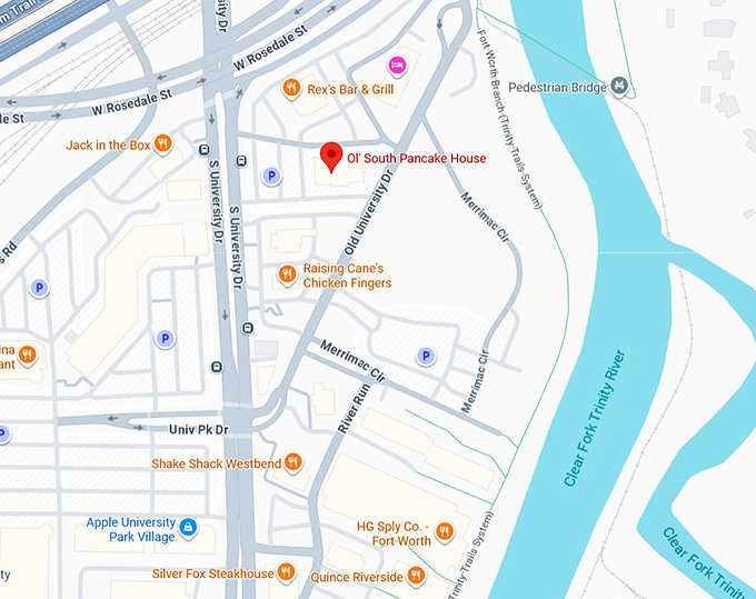 16. ol' south pancake house map