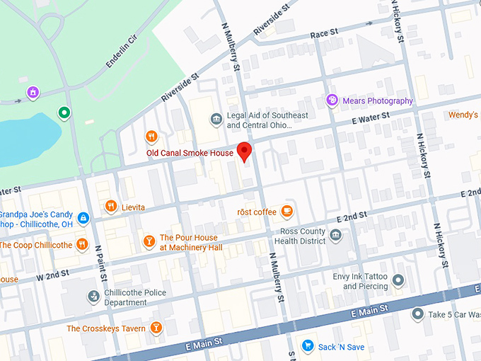 16. old canal smoke house map