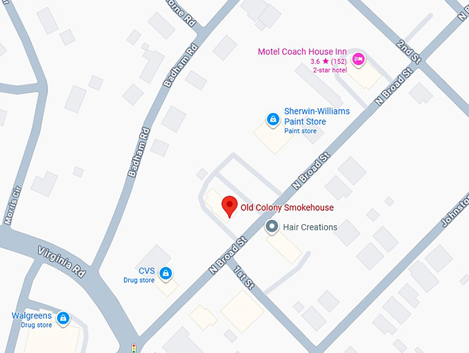 16. old colony smokehouse map