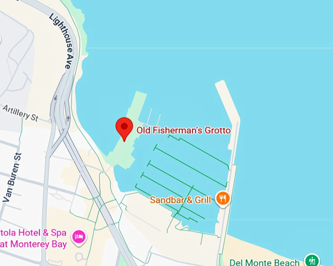 16. old fisherman&rsquo;s grotto map