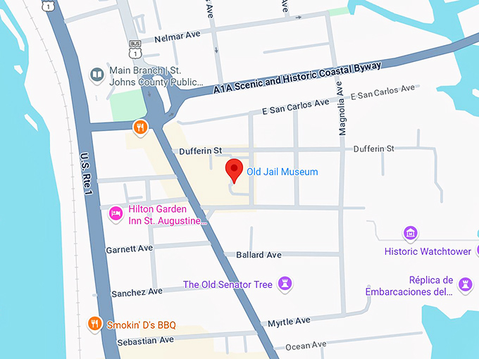 16. old jail museum map