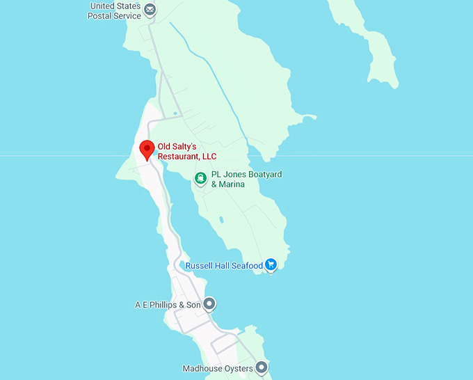 16. old salty&rsquo;s restaurant map