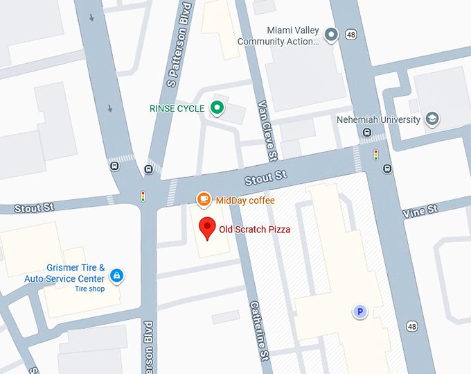 16. old scratch pizza map