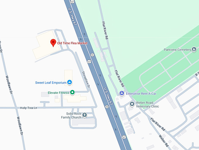 16. old time flea market map