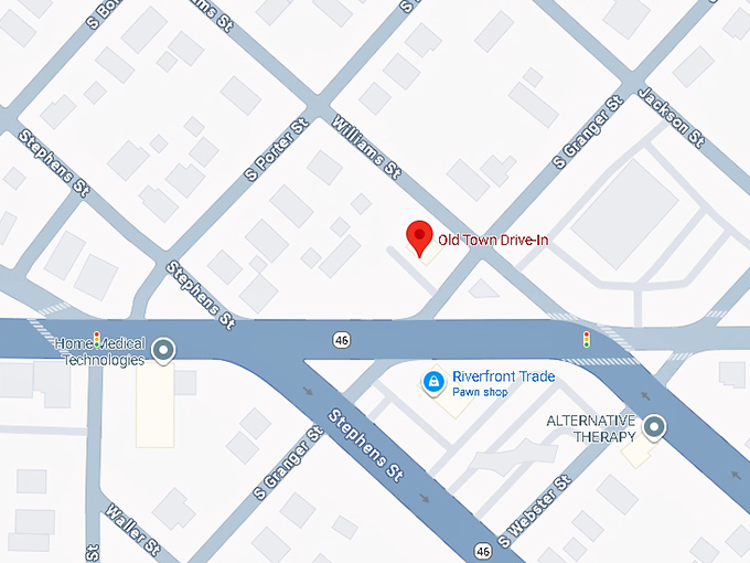 16. old town drive in map