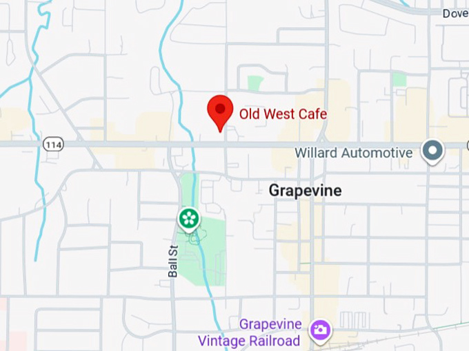 16. old west cafe map