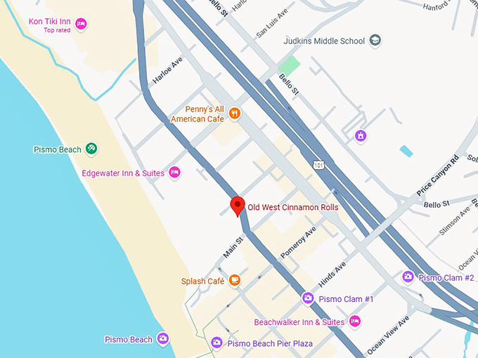 16. old west cinnamon rolls map