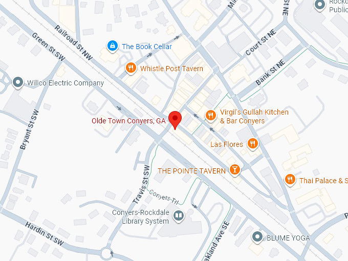 16. olde town conyers, ga map