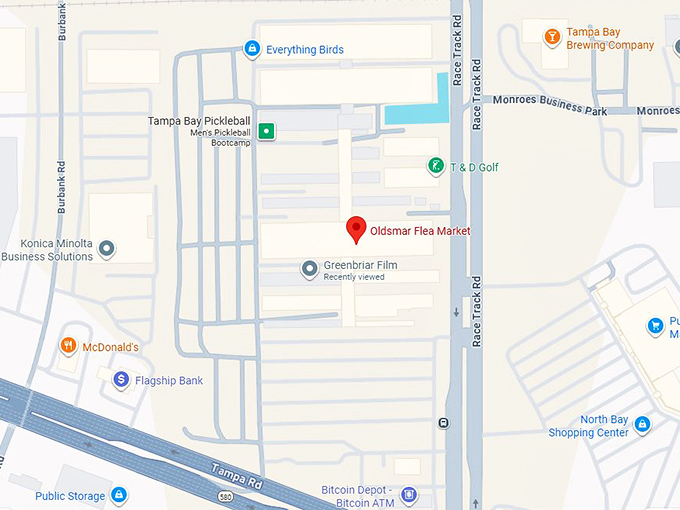 oldsmar flea market map