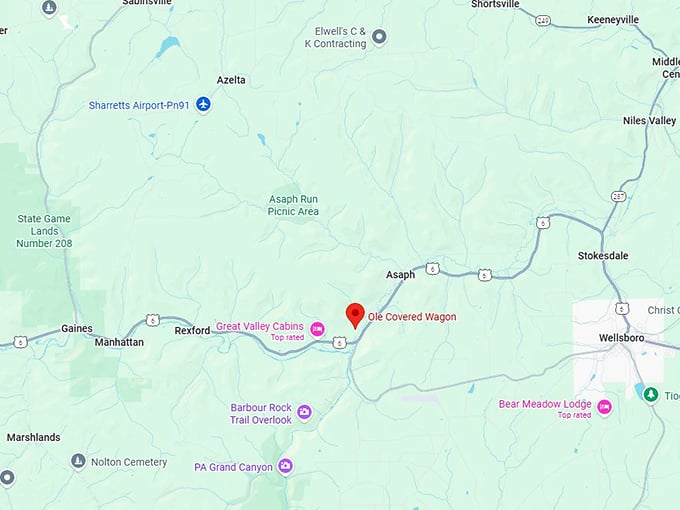 16. ole covered wagon inc map