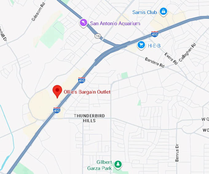 16. ollie's bargain outlet map