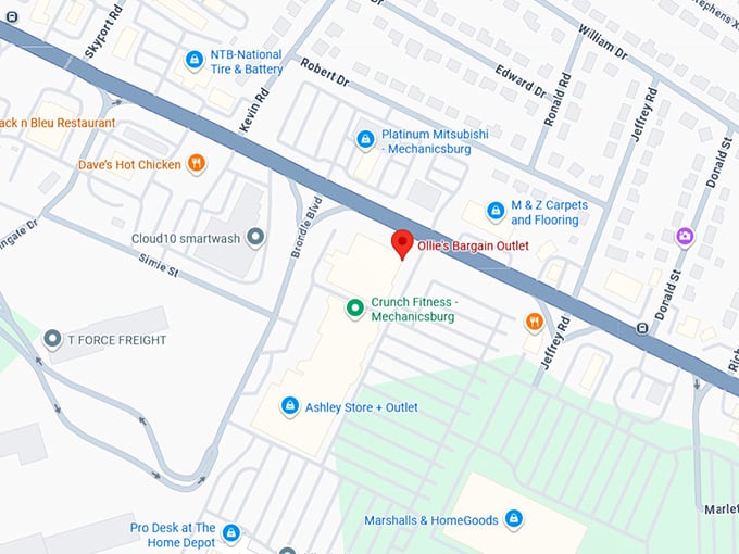 16. ollie's bargain outlet map