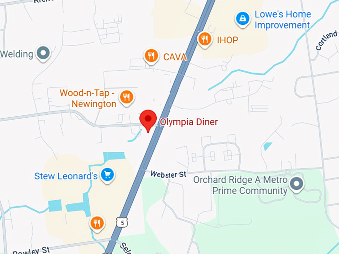 16. olympia diner map