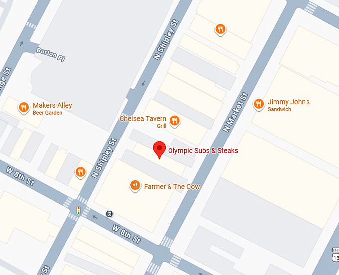 16. olympic subs & steaks map