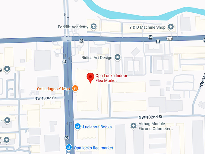 16. opa locka indoor flea market map