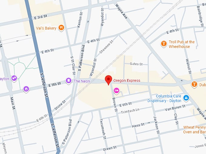 16. oregon express map