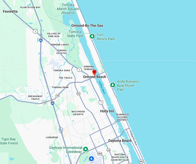 16. ormond beach map