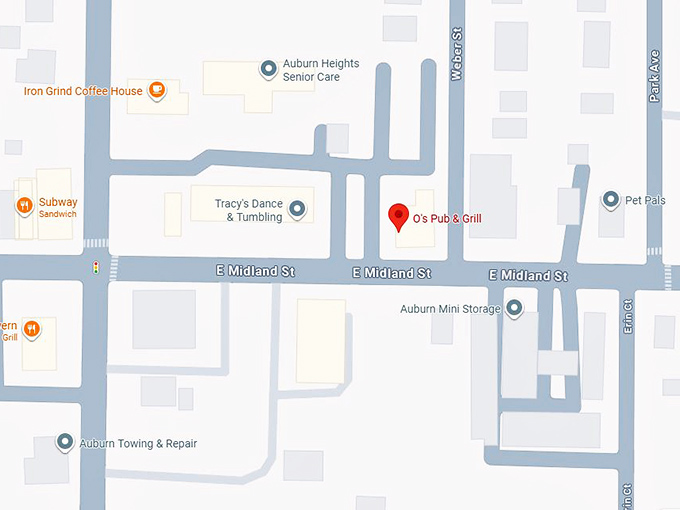 16. o&rsquo;s pub & grill map