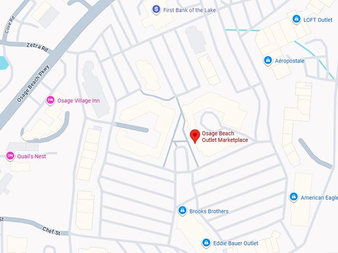 16. osage beach outlet marketplace map