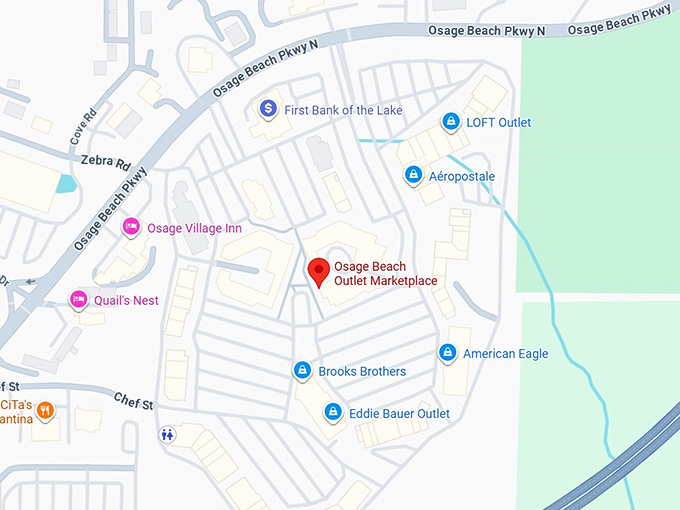 16. osage beach outlet marketplace map