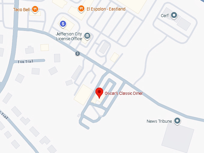 16. oscar's classic diner map