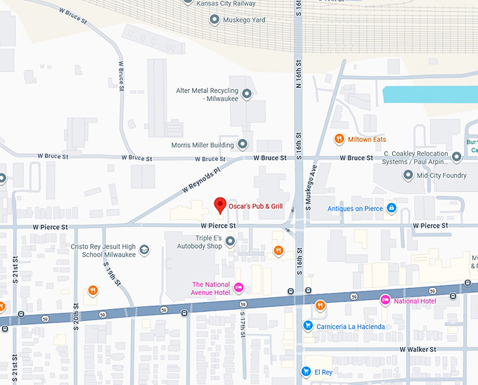 16. oscar&rsquo;s pub & grill map