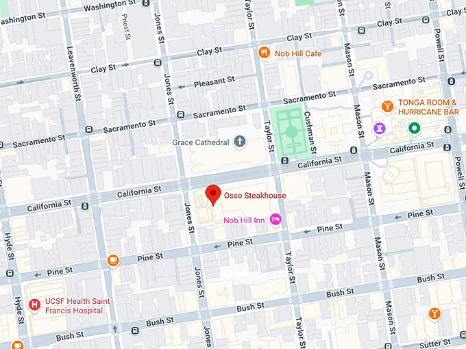 16. osso steakhouse map