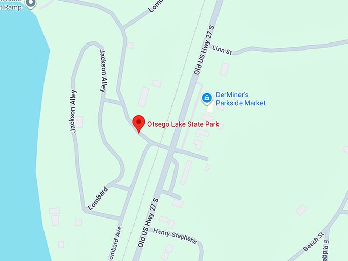 16. otsego lake state park map