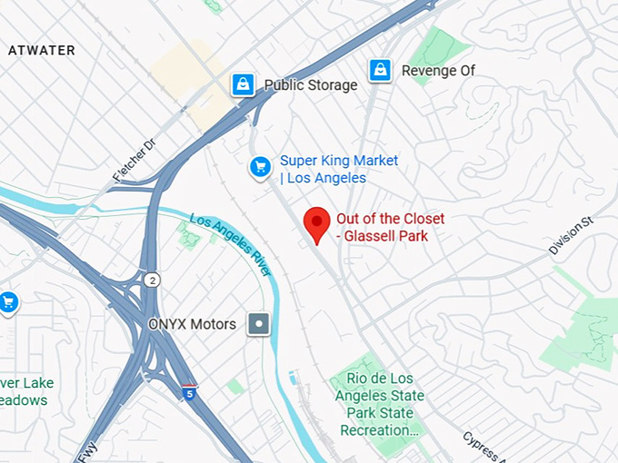 16. out of the closet glassell park map