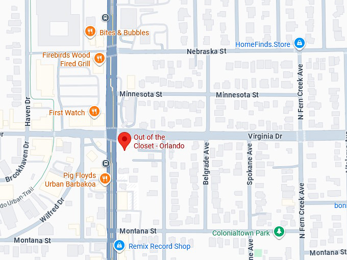 16. out of the closet orlando map