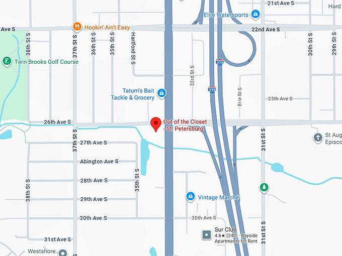 16. out of the closet st. petersburg map