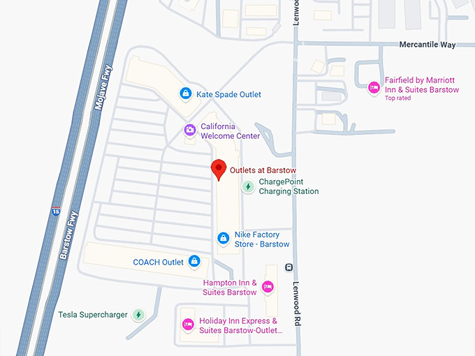 outlets at barstow map