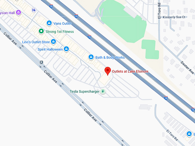 16. outlets at lake elsinore map