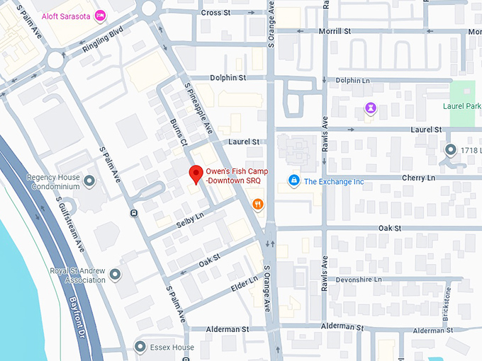 16. owen's fish camp downtown srq map