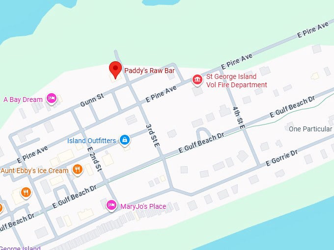 16. paddy&rsquo;s raw bar map