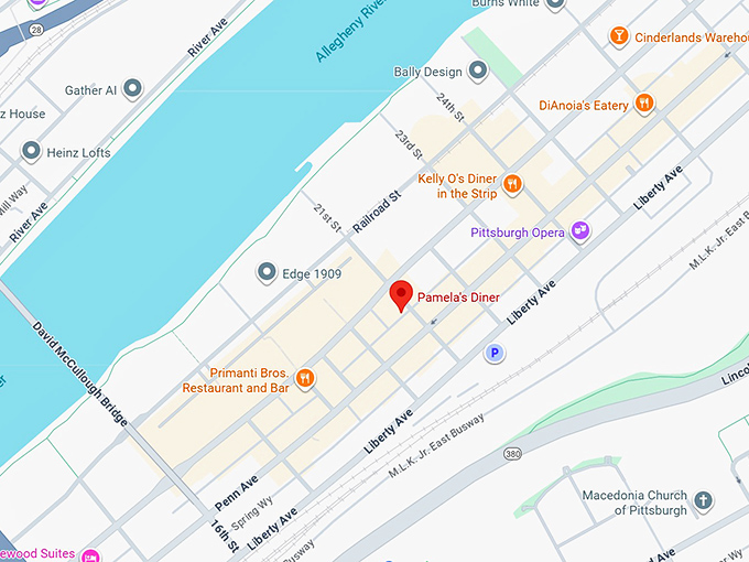 16. pamela's diner map