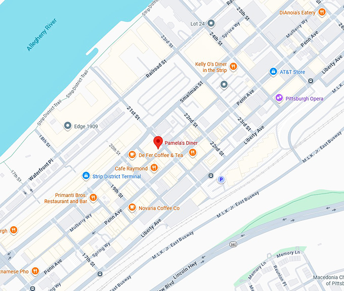 16. pamela&rsquo;s diner map