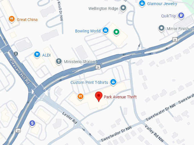 16. park avenue thrift (3870 lawrenceville hwy) map